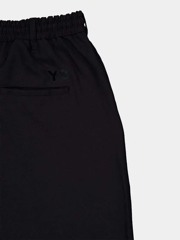 Y3 Drawstring Wide Leg Cargo Trousers