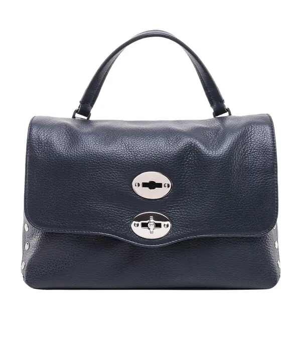 ZANELLATO Twist-lock Top Handle Satchel Bag - Black