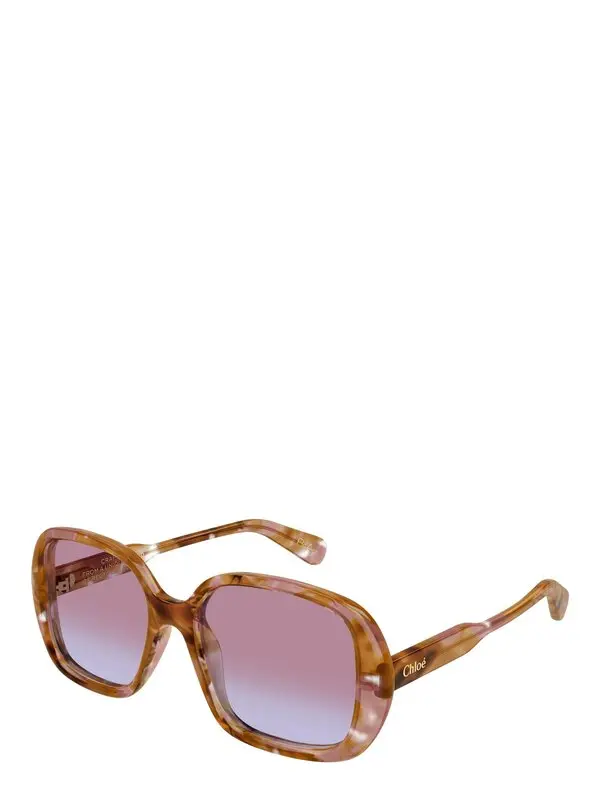 Chloé Eyewear Square Frame Sunglasses - Multicolor