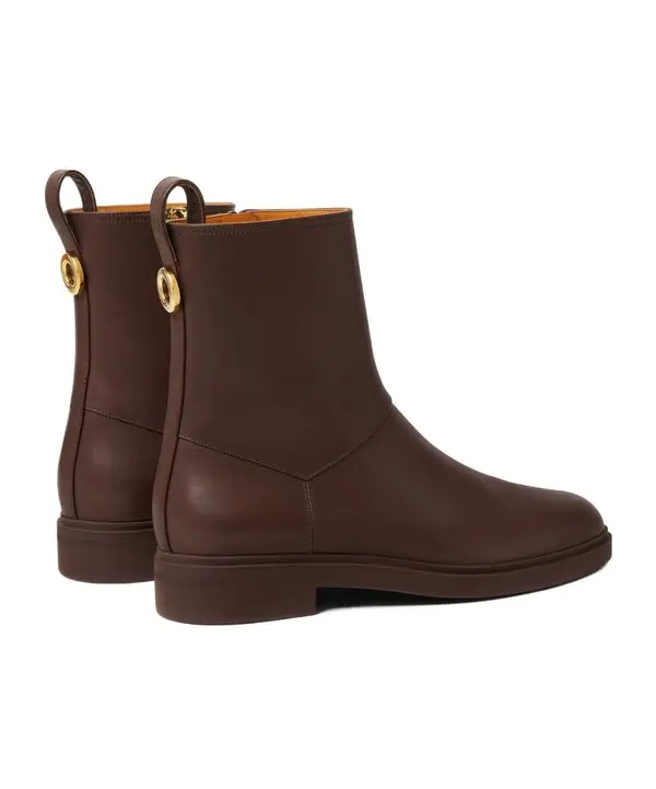 Loro Piana Kilda Ankle Boots - Brown Ebony