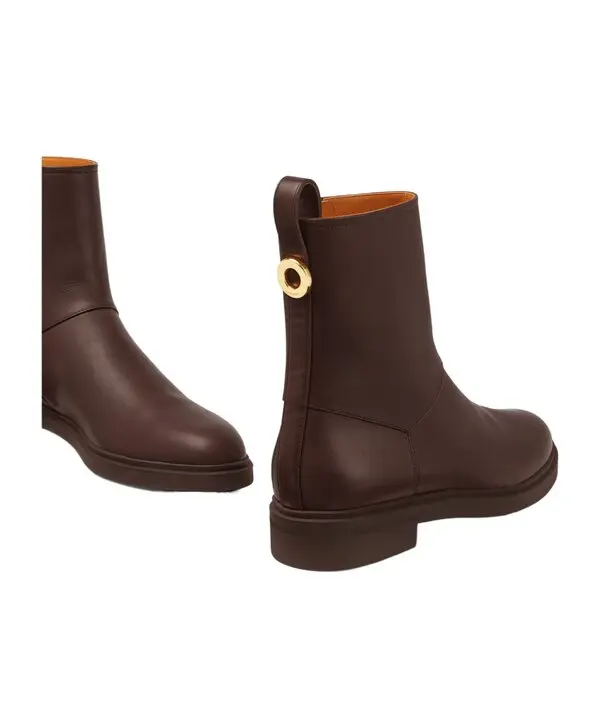 Loro Piana Kilda Ankle Boots - Brown Ebony