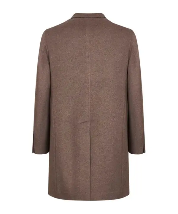 Tagliatore Single Breasted Cashmere Coat - Brown