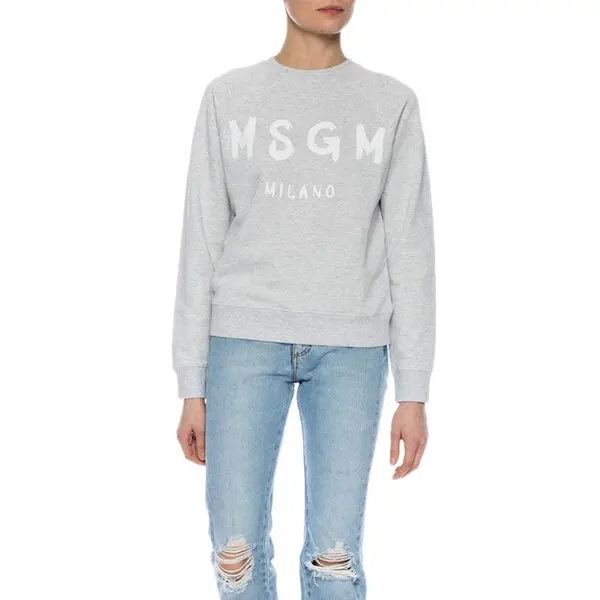 MSGM Round Neck Logo Sweatshirt