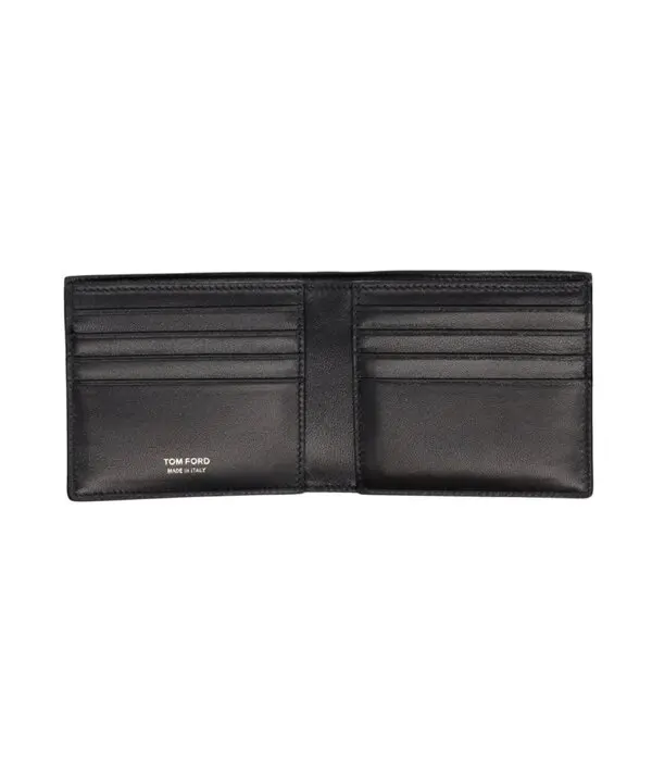 TOM FORD Bifold Embossed Wallet - Black