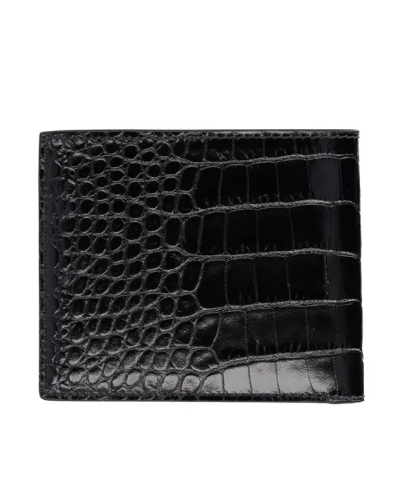 TOM FORD Bifold Embossed Wallet - Black