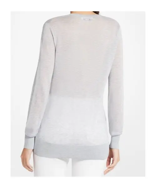 Michael Kors V-neck Knitted Jumper - White
