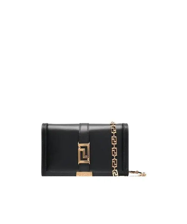 Versace Greca Goddess Shoulder Bag - Black