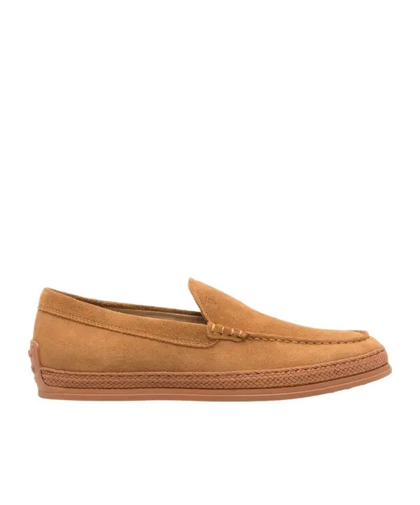 TOD'S Suede Loafers - Camel