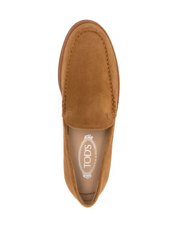 TOD'S Suede Loafers - Camel