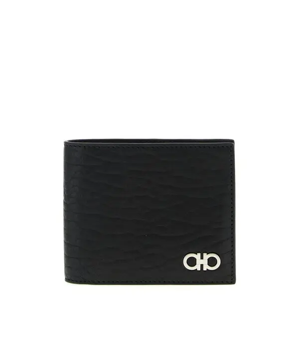 FERRAGAMO Gancini' Wallet - Black