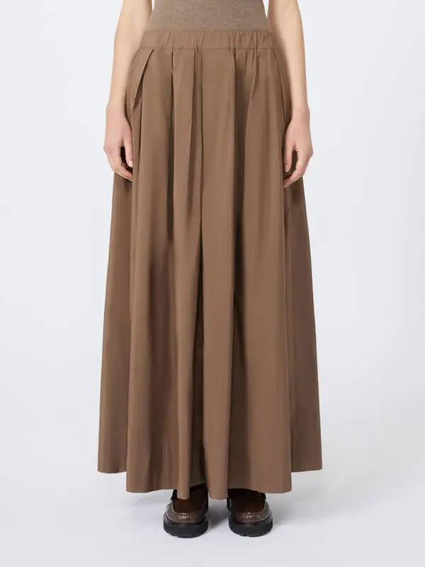 Max Mara Cotton Micro Faille Skirt