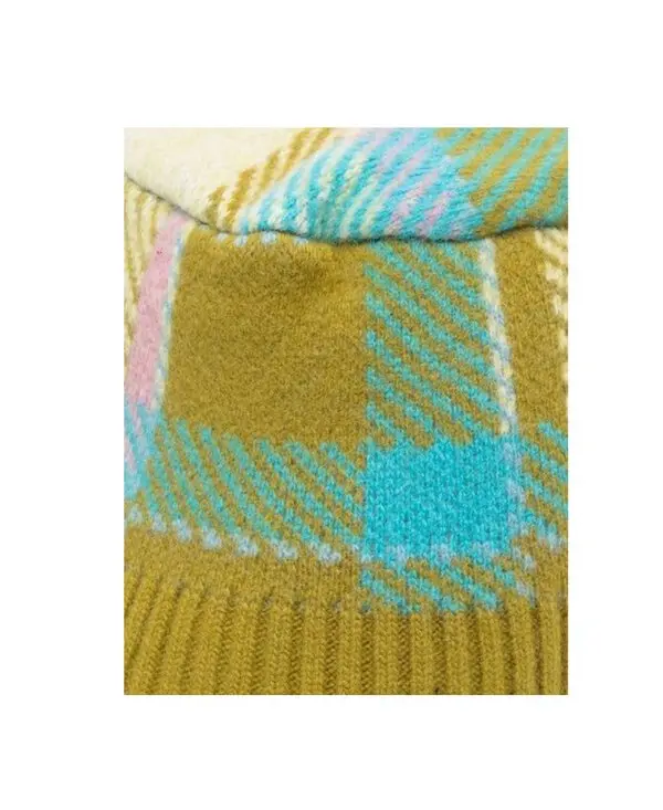 ADER ERROR Plaid Knit Bucket Hat