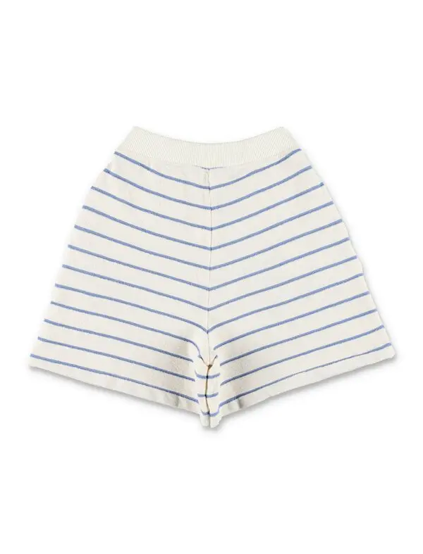 Bonpoint Striped Cotton Shorts