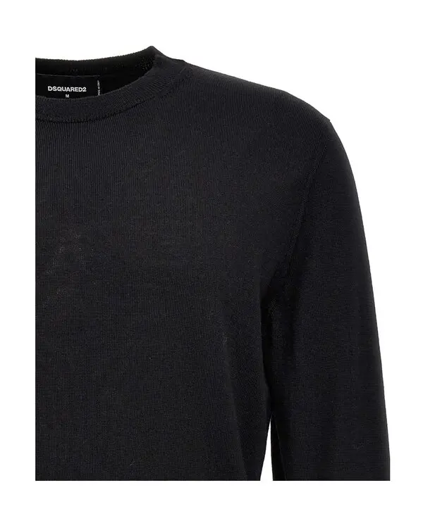 Dsquared2 Jacquard Logo Crewneck Sweater