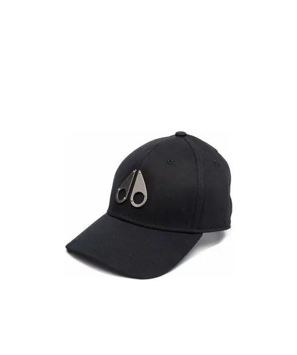 Moose Knuckles Logo Plaque Baseball Cap - Black