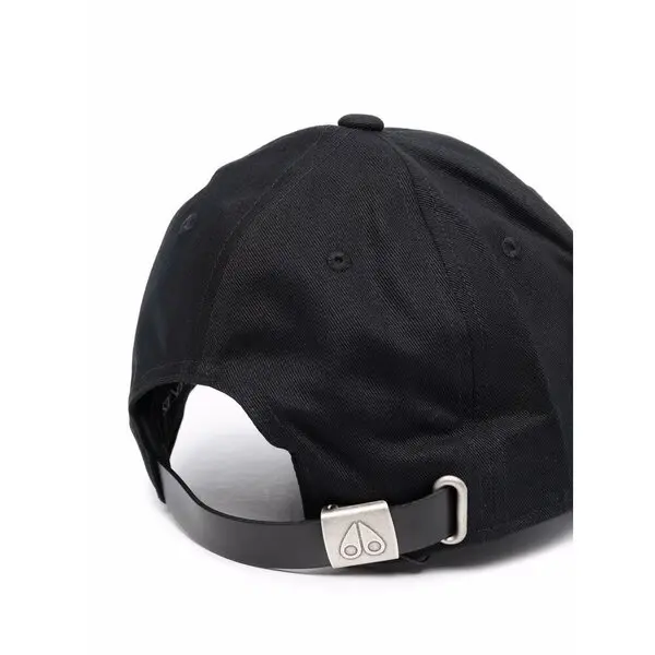 Moose Knuckles Logo Plaque Baseball Cap - Black