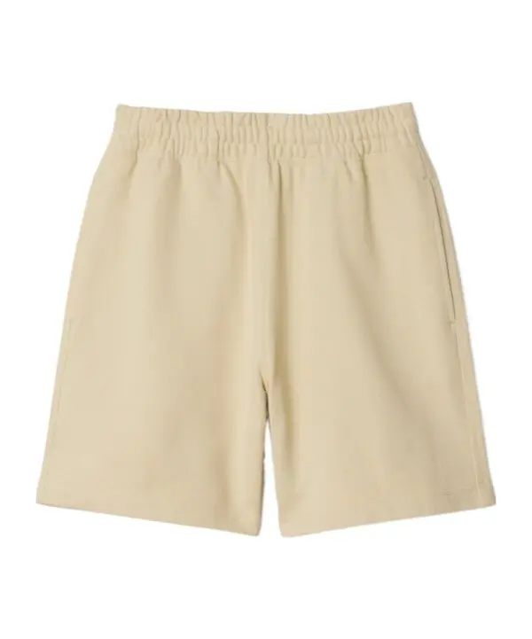 Burberry Logo Patch Straight Hem Track Shorts - Nude