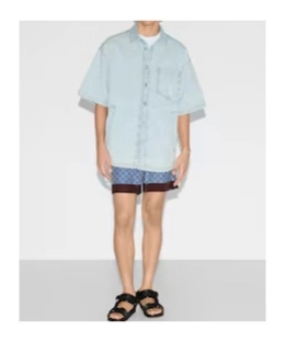Gucci Lasered Denim Shirt