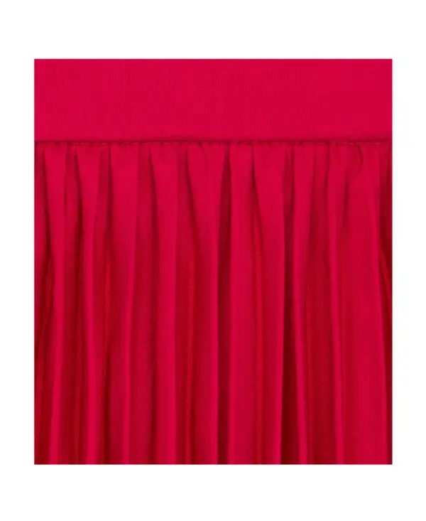 Dior Pleated Maxi Skirt - Red