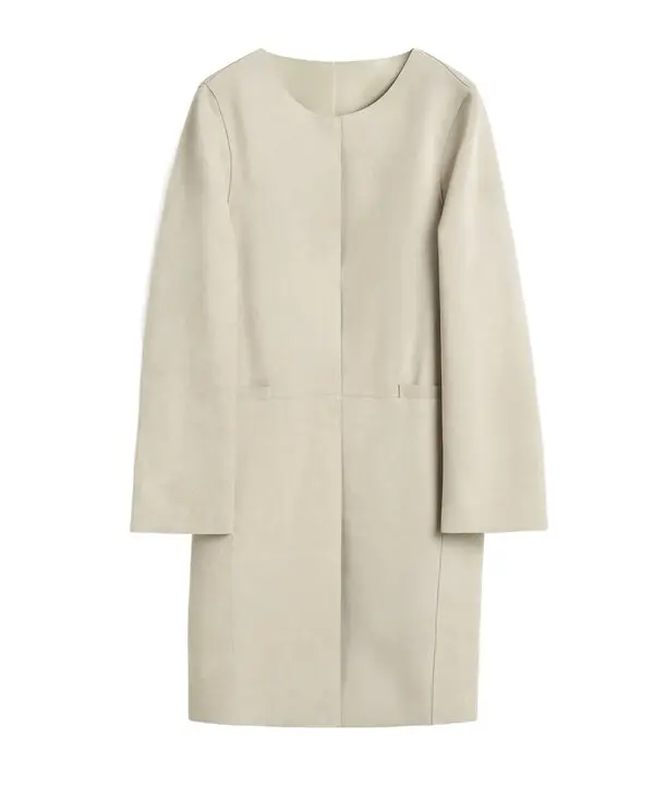 TOTEME Suede Coat - Peanut