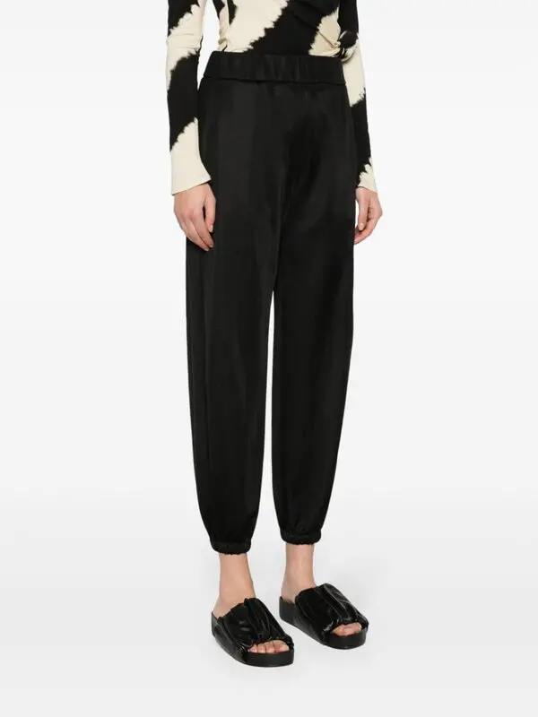 JIL SANDER Elastic Waist Jogging Pants - Black