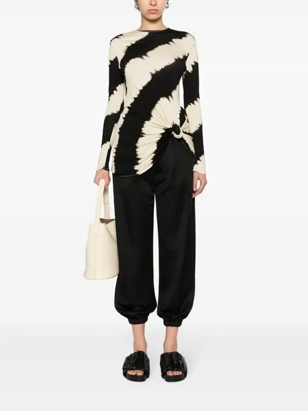 JIL SANDER Elastic Waist Jogging Pants - Black