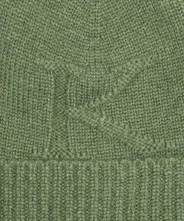 Kiton Rib Knitted Hat - Green
