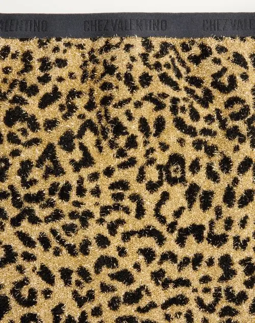 Valentino Garavani Leopard-print Lurex Jacquard Knit Miniskirt