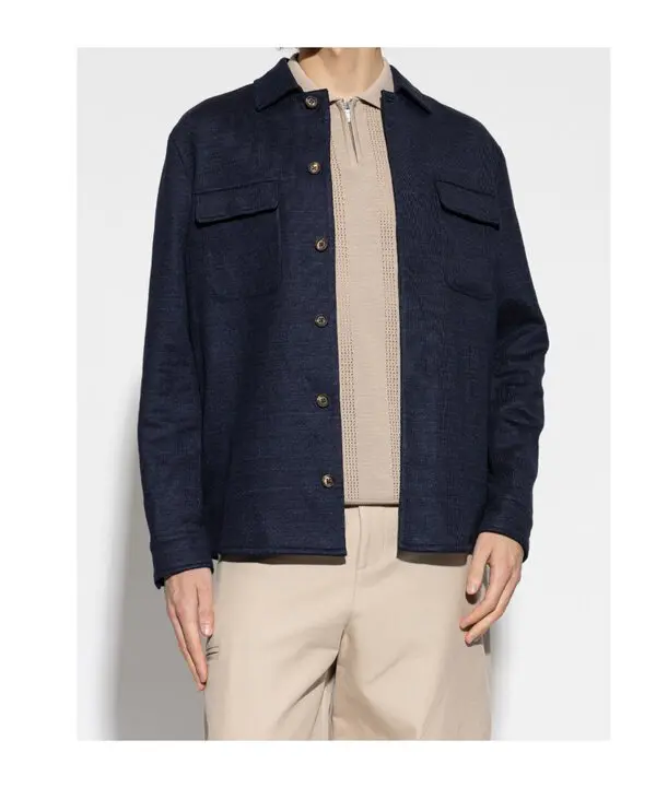 Eleventy Chest Pocket Long-sleeved Shirt