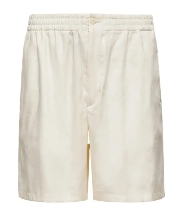 Moncler X Gilga Farm Donald Glover Linen Blend Shorts - White