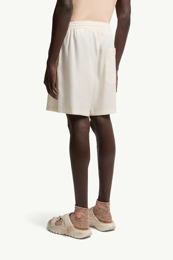 Moncler X Gilga Farm Donald Glover Linen Blend Shorts - White