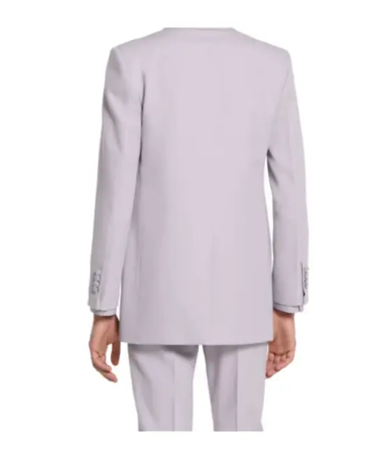 Gucci Double-breasted Peak Lapel Gabardine Jacket - Lavender