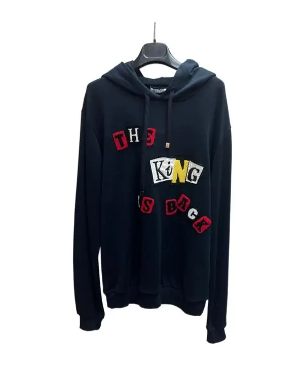 Dolce & Gabbana The King Is Back" Printed Long-sleeve Sweater