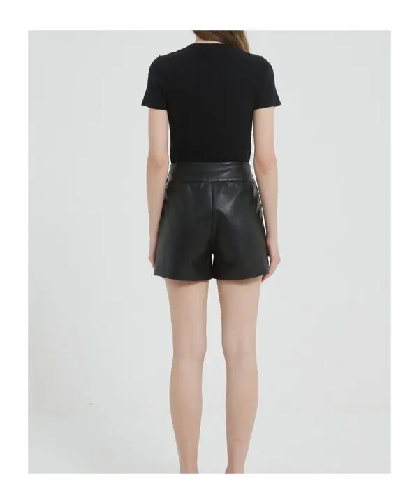 Marissa Chiara Embellished Button Shorts