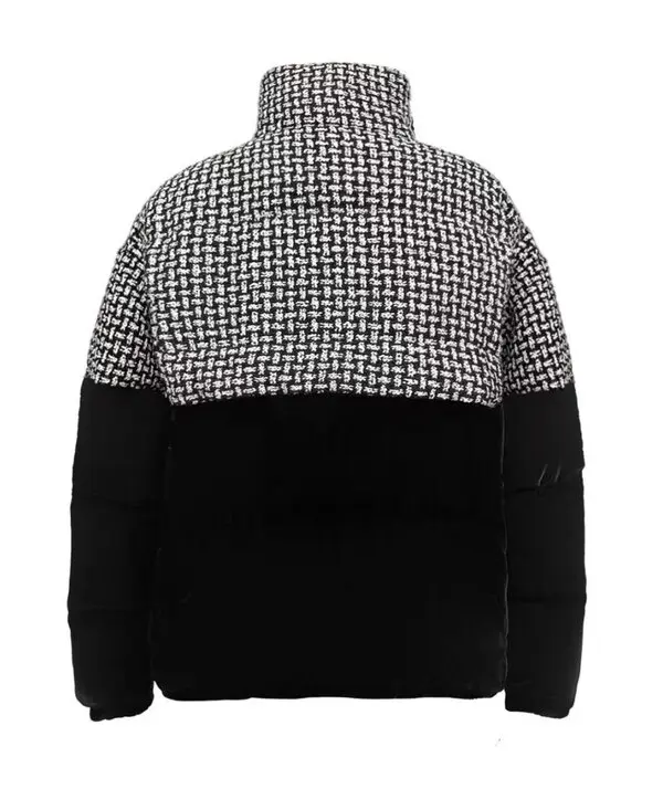 CHARLIE LUCIANO Logo Down Jacket With Stand Collar