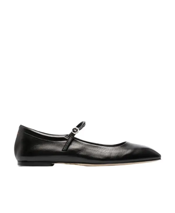AeydĒ Mary Jane Square-toe Ballerina Flats - Black