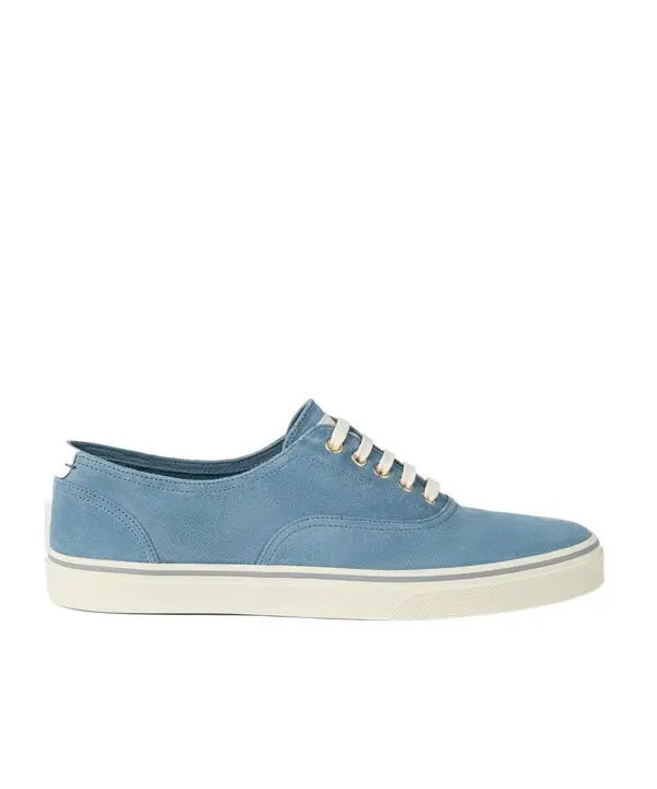 Brunello Cucinelli Suede Lace-up Sneakers - Azure