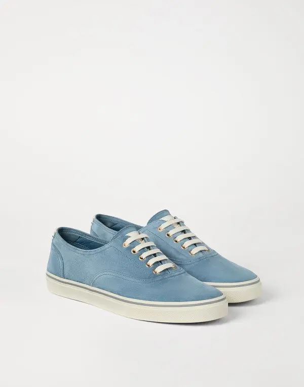 Brunello Cucinelli Suede Lace-up Sneakers - Azure