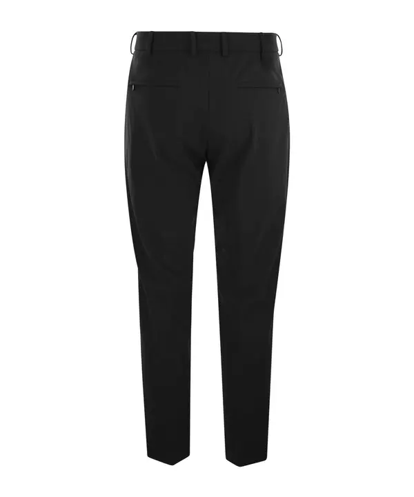 PT TORINO Pleated Tailored Trousers - Black