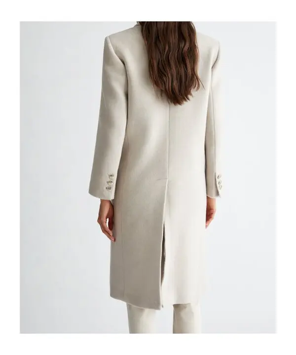Liu Jo Double Breasted Coat With Notched Lapel