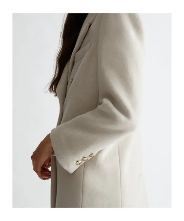 Liu Jo Double Breasted Coat With Notched Lapel