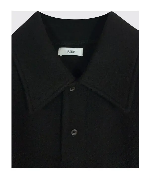 RIER Collared Long-sleeved Polo Shirt