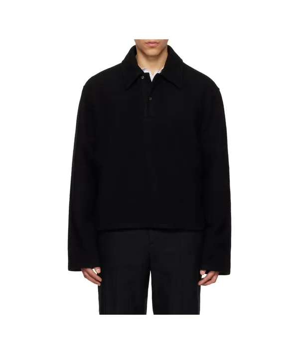 RIER Collared Long-sleeved Polo Shirt
