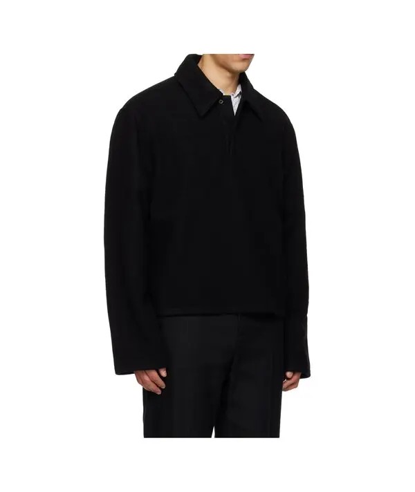 RIER Collared Long-sleeved Polo Shirt