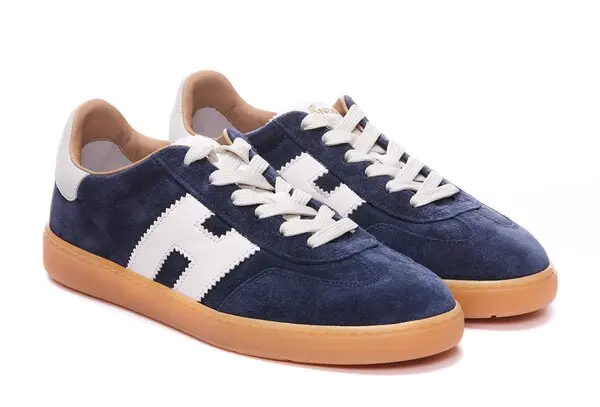 Hogan H647 Suede Lace-up Sneakers - Black