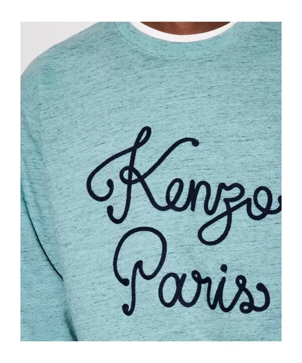 Kenzo Embroidered Crewneck Sweatshirt - Blue
