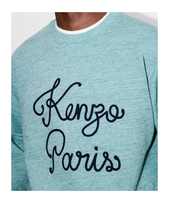 Kenzo Embroidered Crewneck Sweatshirt - Blue