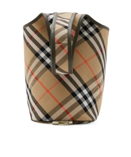 Burberry Check Printed Hobo Bag