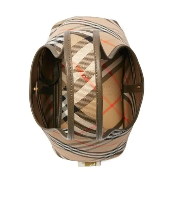 Burberry Check Printed Hobo Bag