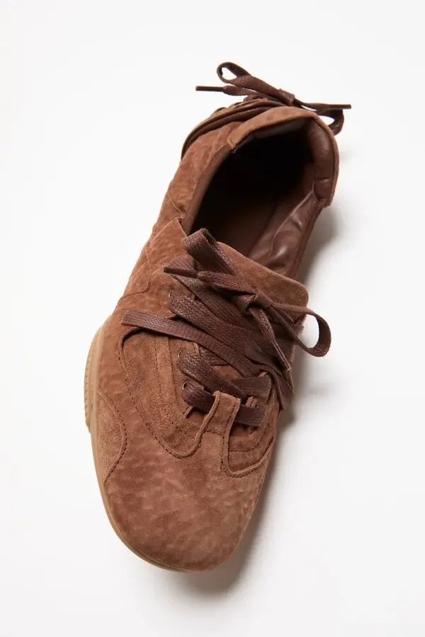 Acne Studios Lace-up Flat Shoes - Brown